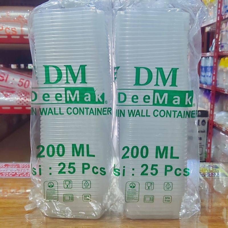 Jual THINWALL DM 200 ML SQUARE | Shopee Indonesia