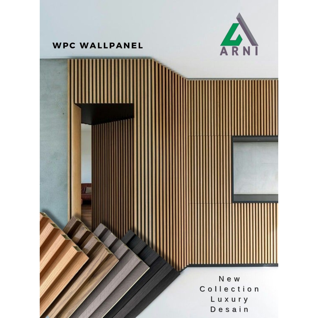 Jual Kisi Kisi Wall Panel PVC Wallpanel WPC Wood Panel 3 meter per batang - harga per pcs ...