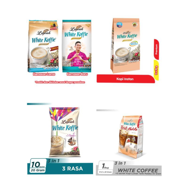 Jual Luwak White Koffie Original ( 9' s ) ; Luwak Tarik Malaka (6 + 2 ...