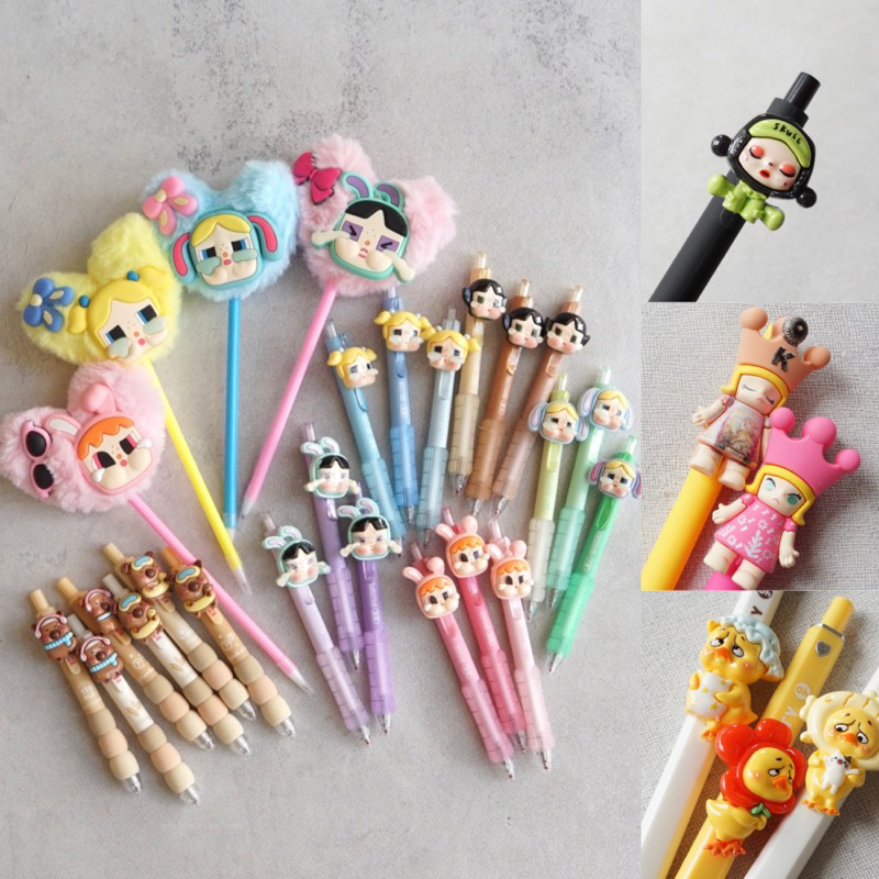 Jual Pom Pom & Characters Pen Collection | Yellow Brown Pink Blue ...