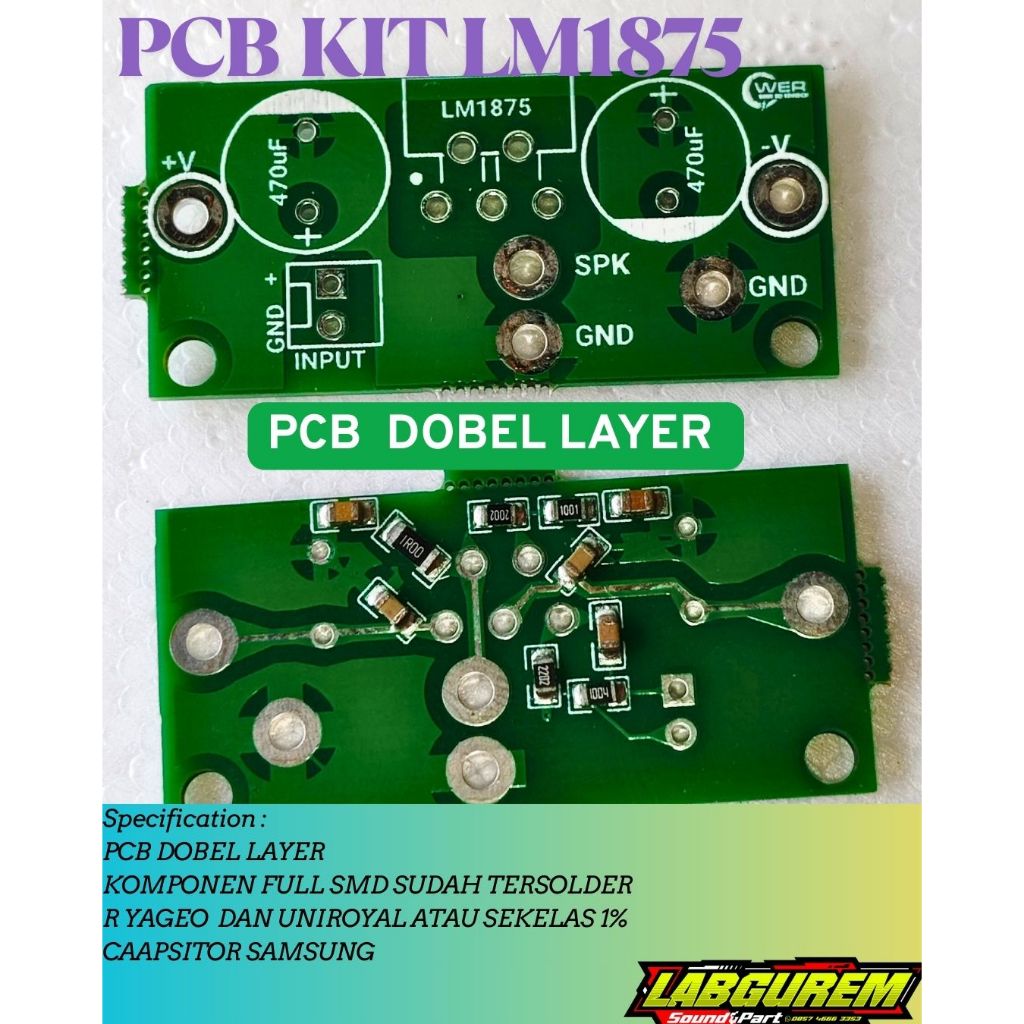 Jual KIT LM1875 PCB + KOMPONEN SMD TERSOLDER | Shopee Indonesia