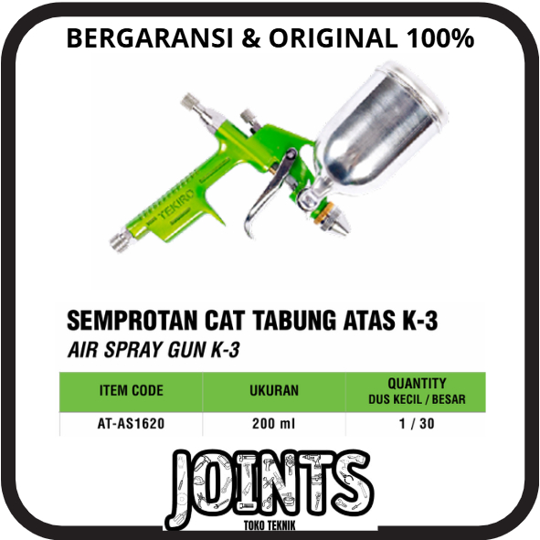 Jual SEMPROTAN CAT TABUNG ATAS K-3 TEKIRO/ AIR SPRAY GUN K-3 | Shopee ...