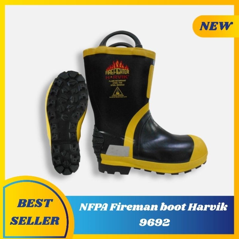 Jual NFPA Fireman boot Harvik 9692 / Fire Fighter Harvik 9692 / Sepatu ...