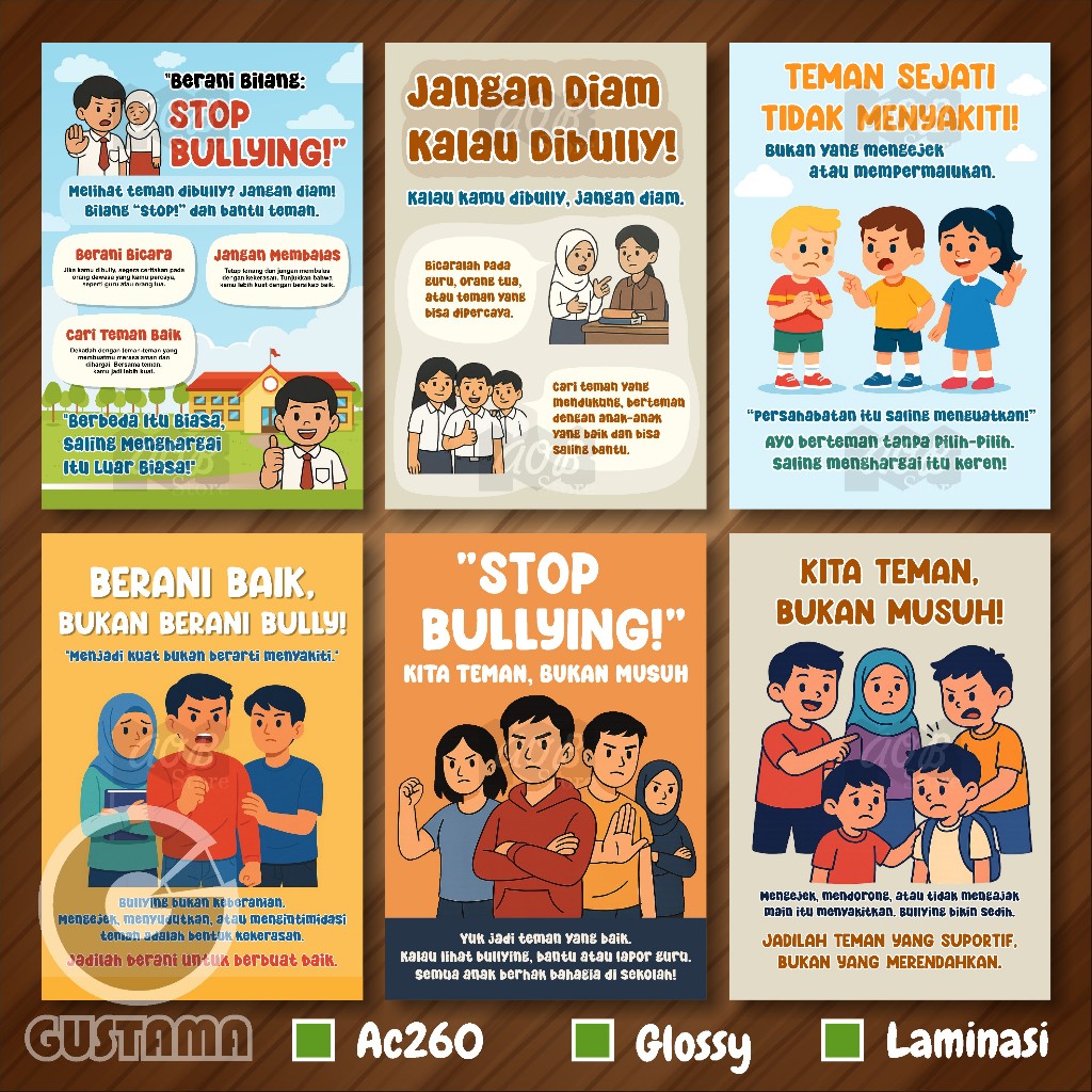 Jual Poster Stop Bullying, Stop Perundungan Untuk Anak dan Remaja ...