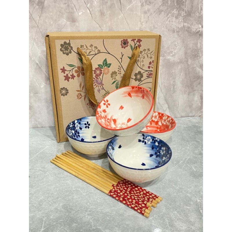 Jual [ MANGKOK SET ISI 4 ] HAMPERS IDUL FITRI MANGKOK SET PREMIUM ...