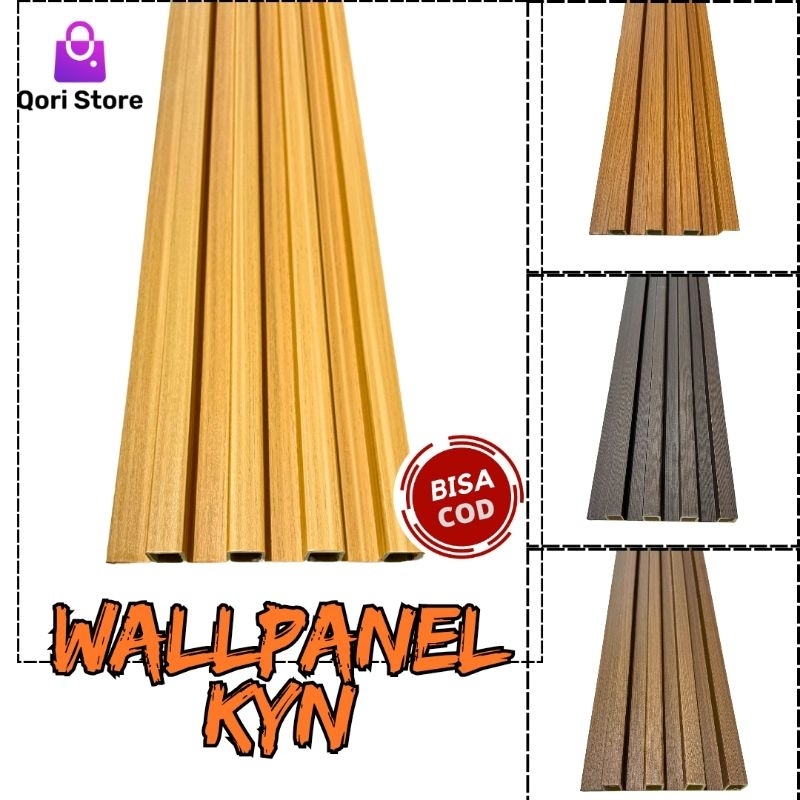 Jual Qori Store - Wallpanel KYN WPC PVC Kayu Dinding Lebar 15.5cm X 2 ...