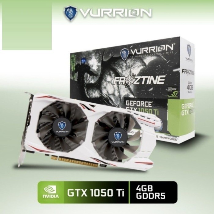 Jual VGA VURRION NVIDIA GEFORCE GTX 1050 Ti 4GB DDR5 1050Ti Dual Fan ...