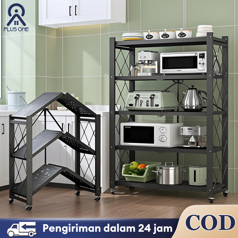 Jual Rak Lipat Portable Rak Lipat Besi Rak Besi 5 Susun Rak Dapur Lipat ...