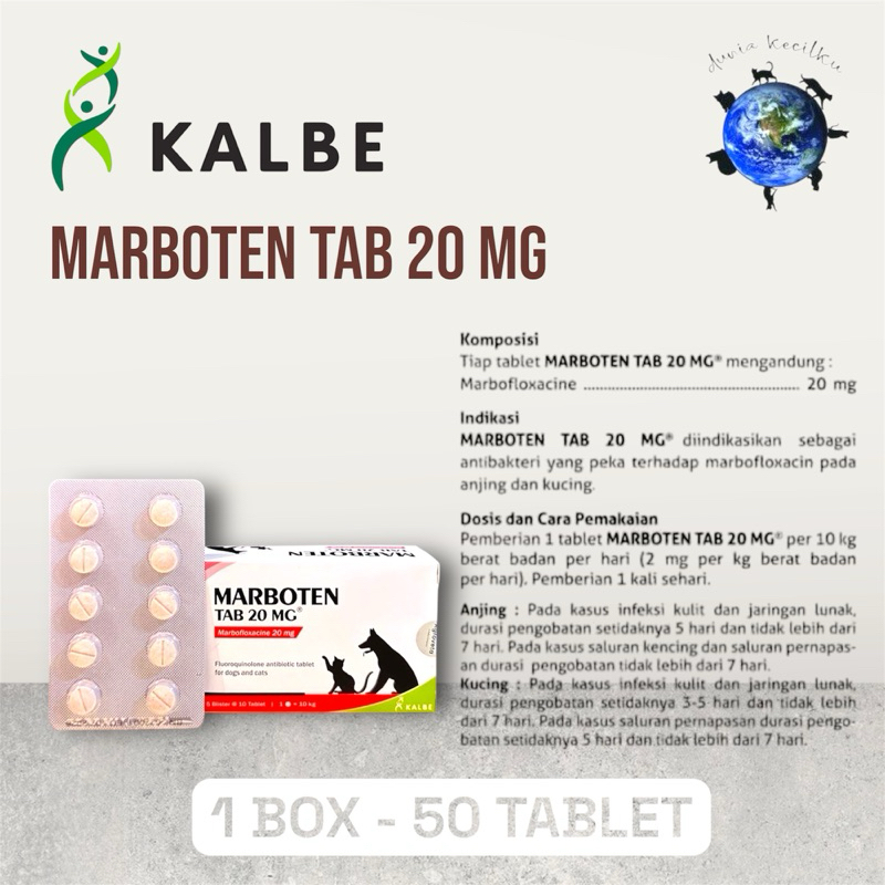 Jual Marboten Tab 20 Mg Alternatif Marbocyl Untuk Kucing Anjing Kelinci ...