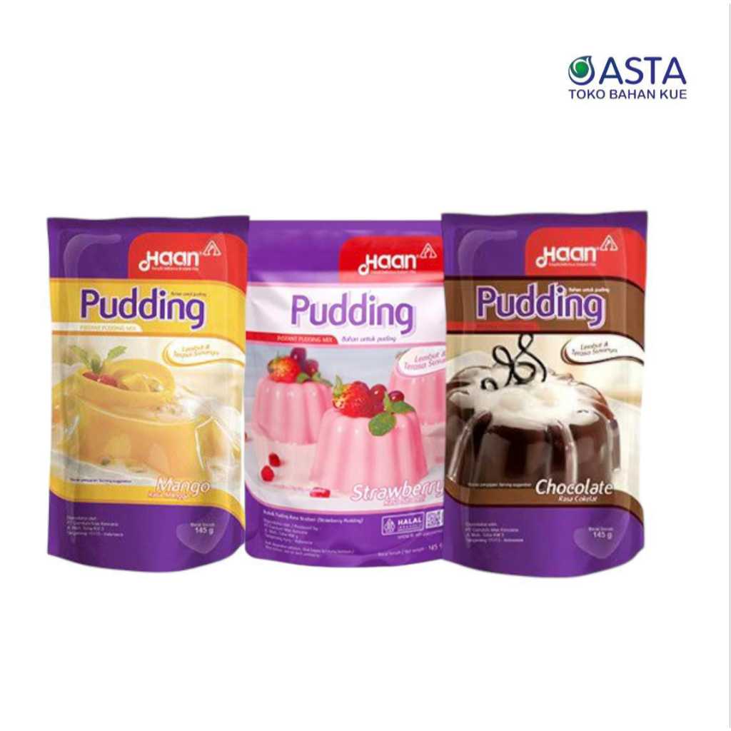 Jual Haan Pudding Coklat, Mango, dan Strawberry 145 Gr (Pouch) | Shopee ...
