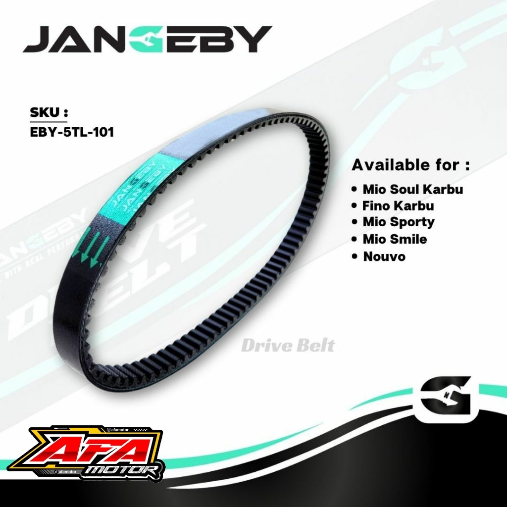 Jual Van belt Jangeby Drive Belt V Belt Mio Sporty Mio Smile Mio Soul Fino Karbu Nouvo Vanbelt ...