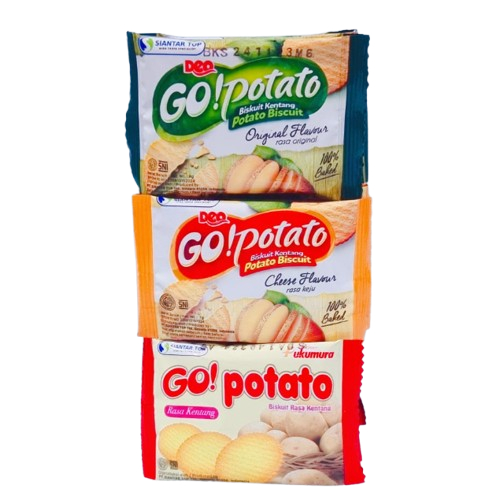 Jual Go Potato Biskuit Kentang All Varian [ 20pcs x 10gr ] PACK ...