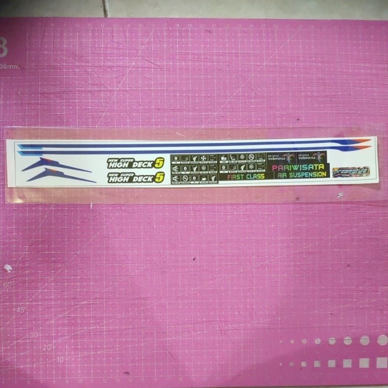 Jual STICKER SELENDANG JB 5 CUTTING UNTUK ACCESSORIES MINIATUR BUS ...