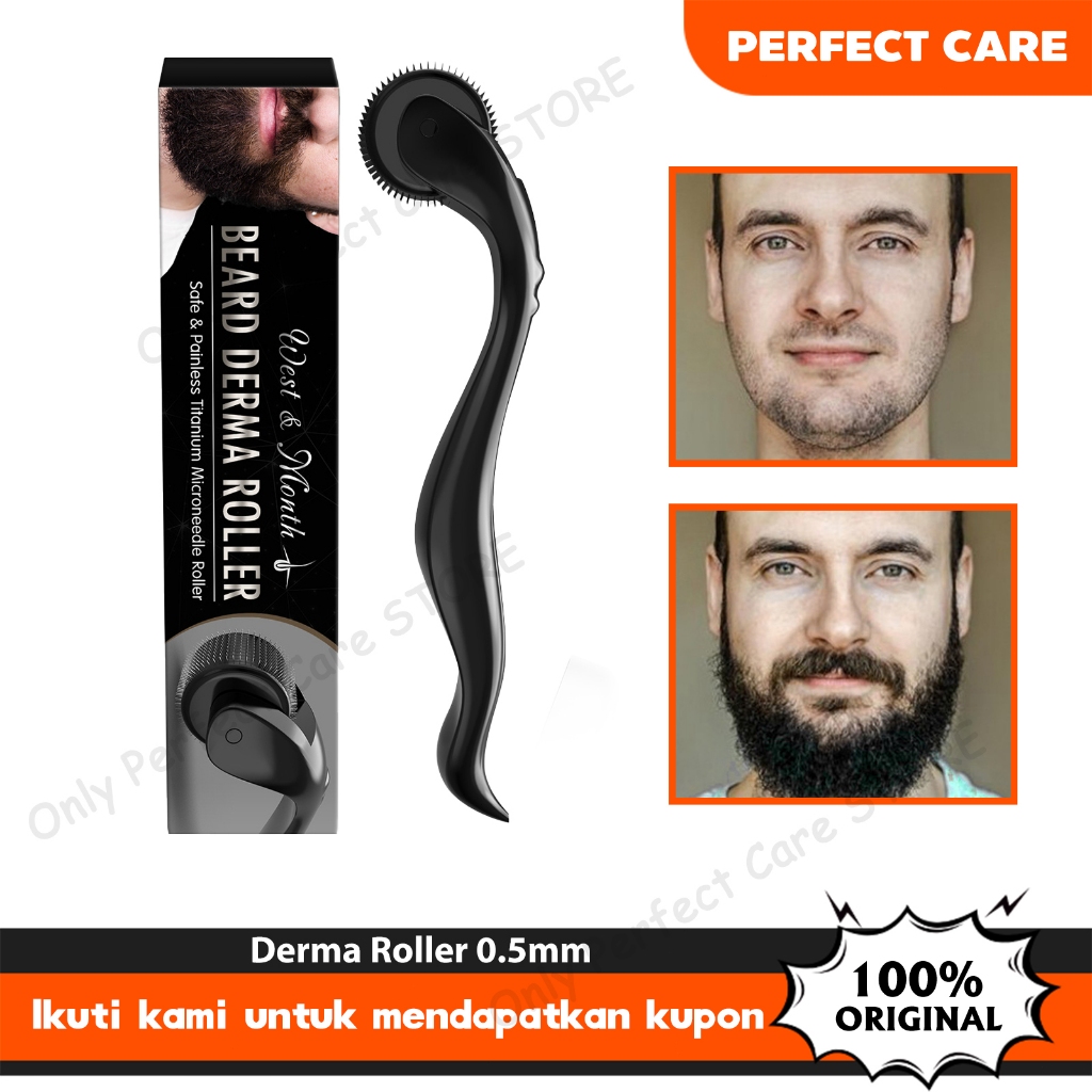 Jual West Month Derma Roller 0.5mm Rambut Roller Scalp Roller Men Beard ...