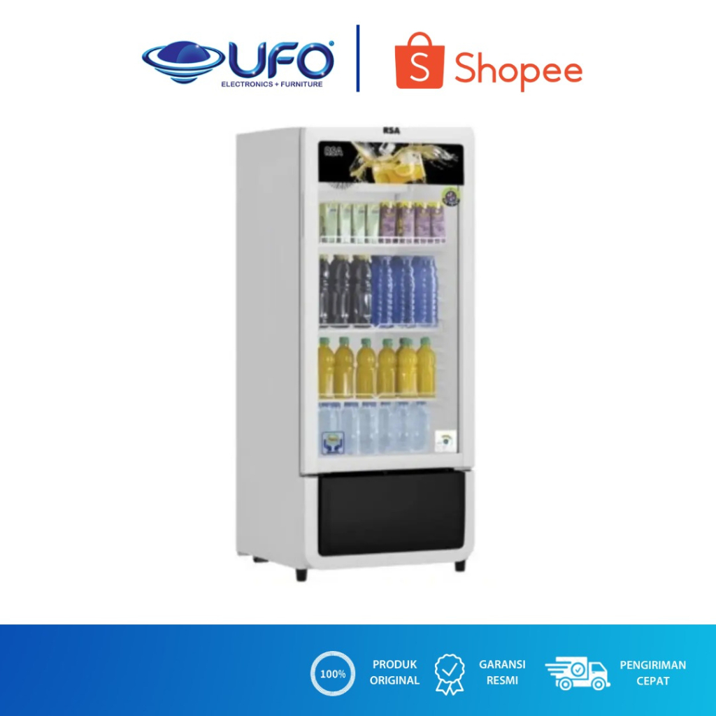 Jual RSA SHOWCASE 1 PINTU 200 LITER RUBY200 | Shopee Indonesia