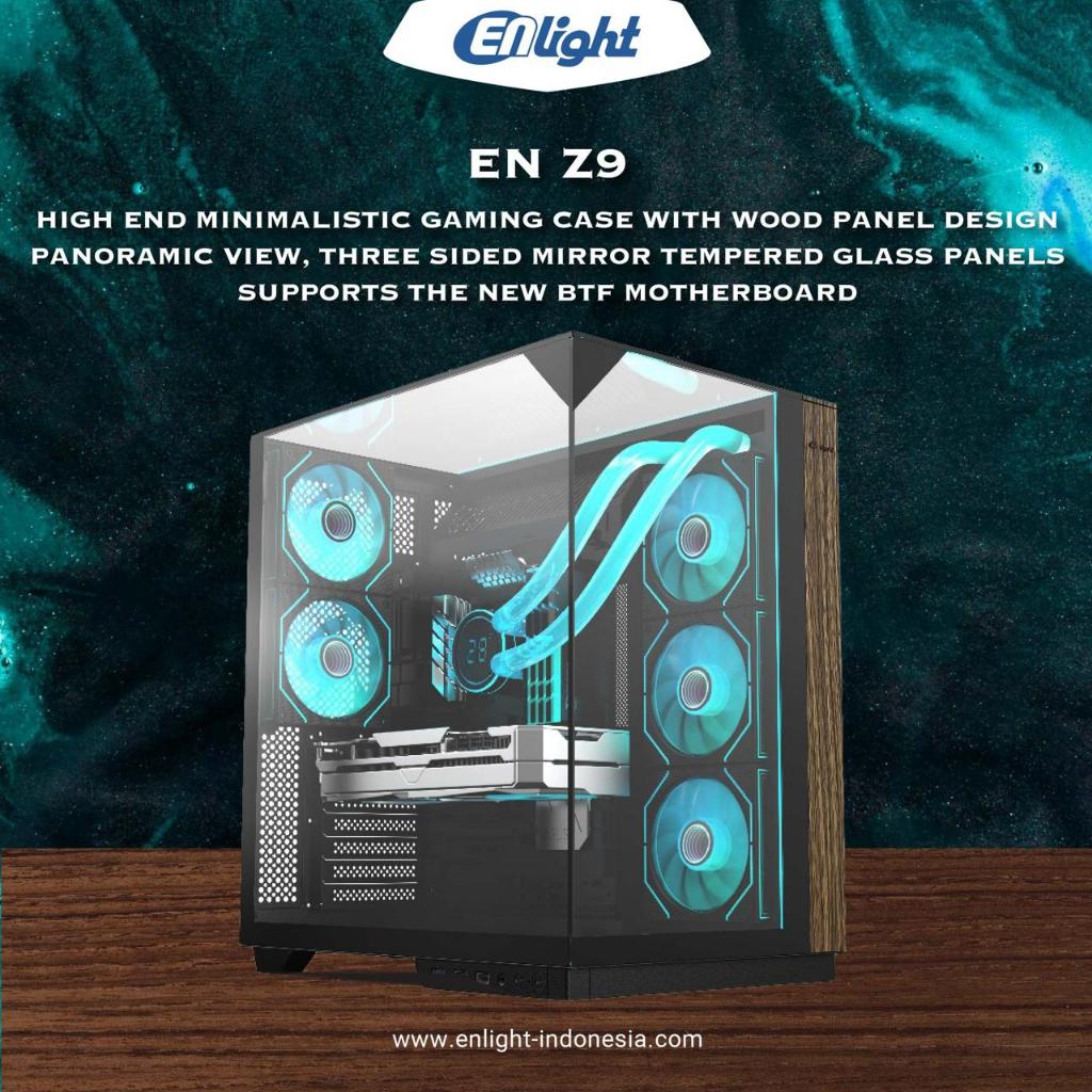 Jual Casing PC Enlight Z9 Dual Chamber LED Strip ARGB Casing PC ATX ...