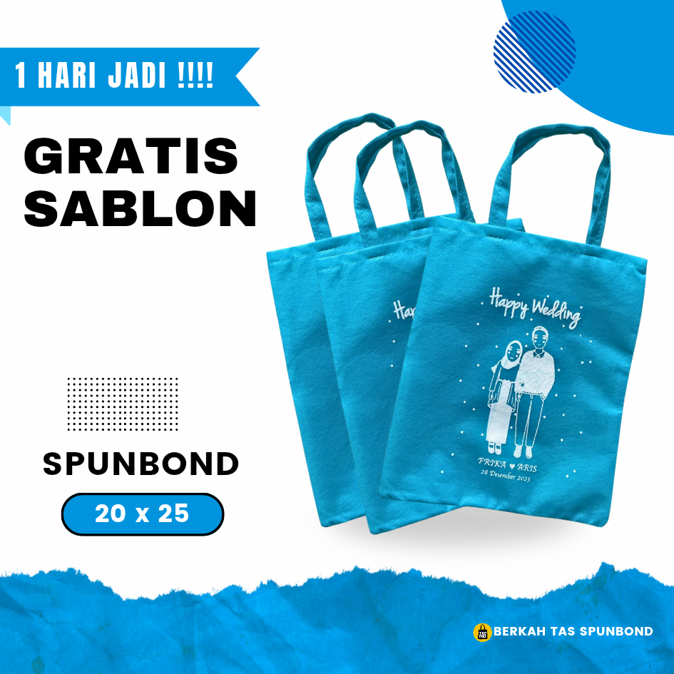 Jual TAS SPUNBOND JAYA | GRATIS CUSTOM SABLON DESAIN BEBAS TAS MURAH ...