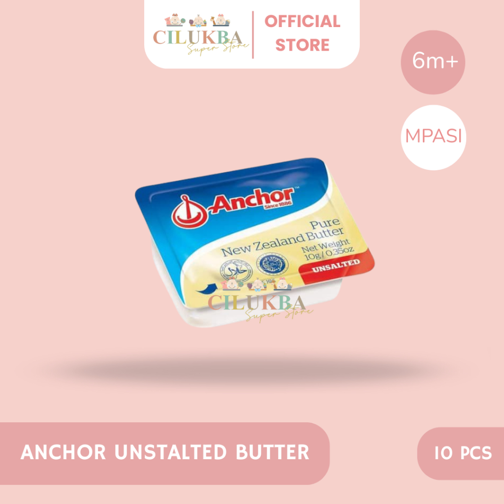 Jual ANCHOR UNSALTED BUTTER MINI | ISI 10 PCS | BUTTER MPASI | LEMAK ...