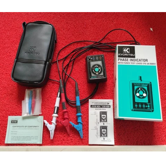 Jual Kyoritsu 8031F phase sequence alat ukur arus rotasi 3 phase kit ...