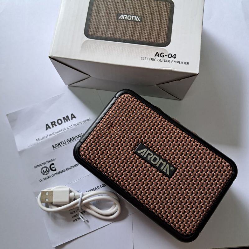 Jual AROMA AG04 AG-04 MINI GUITAR AMPLIFIER WITH BLUETOOTH - AMPLI GITAR MINI AROMA | Shopee ...