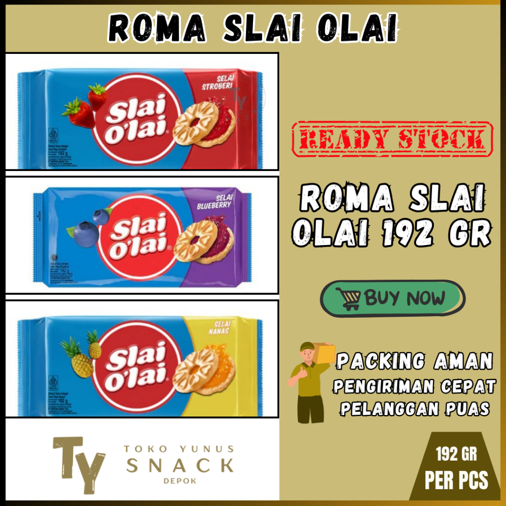 Jual ROMA SLAI OLAI PACK BESAR 192 GR // SLAI OLAI FAMILY PACK | Shopee ...