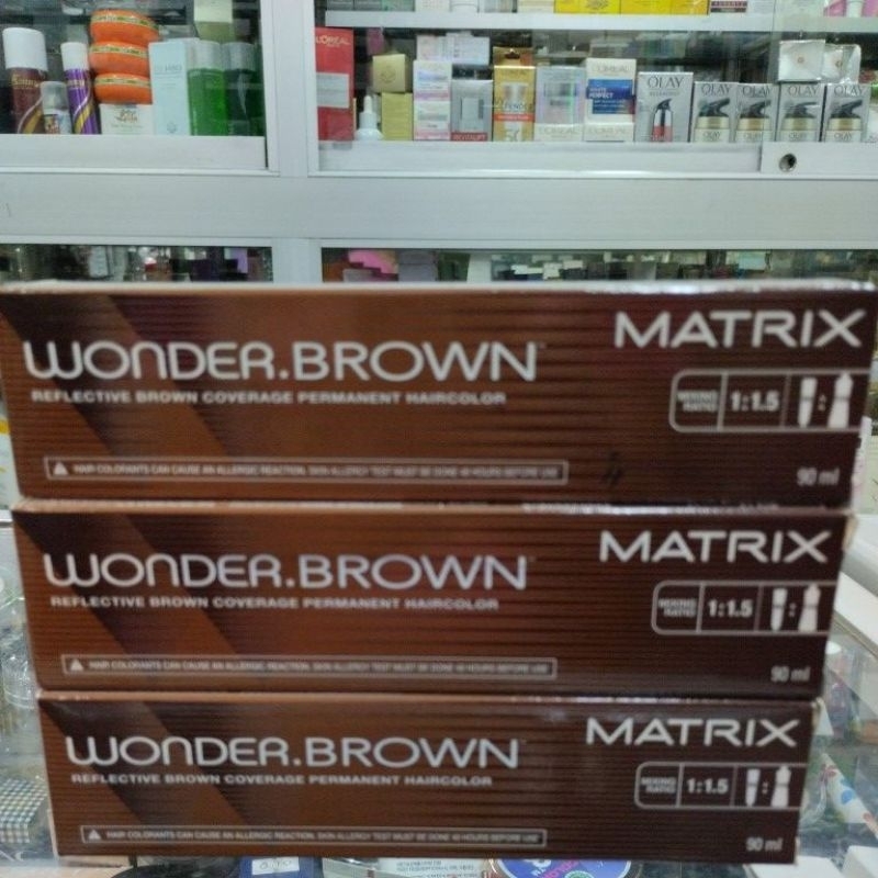 Jual CAT MATRIX WONDER BROWN,,90ML,,TANPA OXSIDANT | Shopee Indonesia