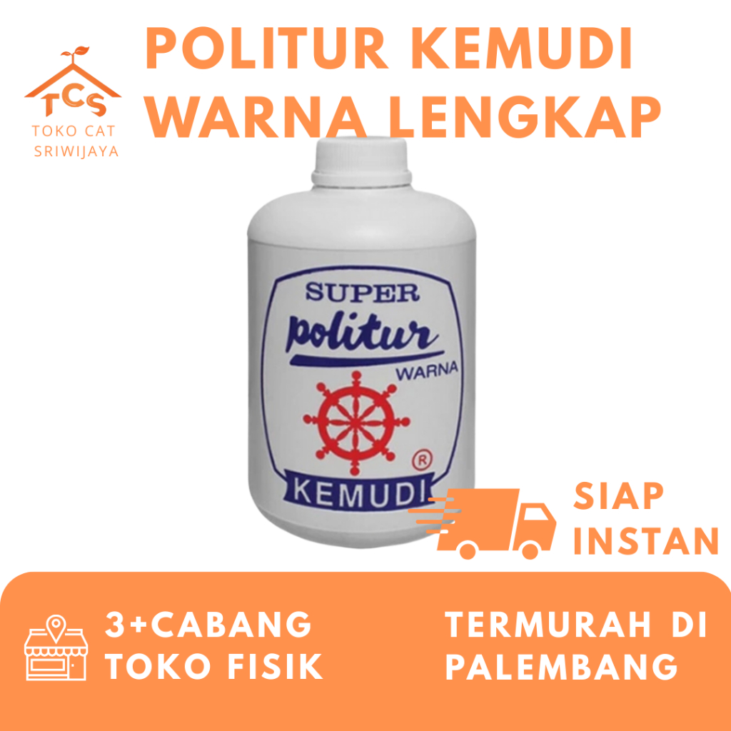 Jual POLITUR KEMUDI 1 LITER UNTUK KAYU BESI WARNA LENGKAP | Shopee ...