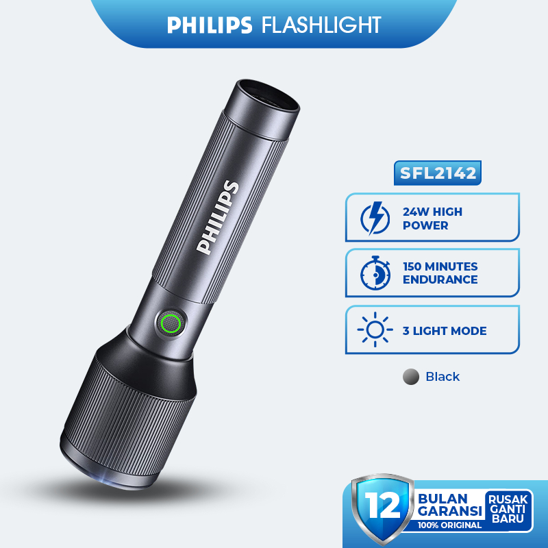 Jual Philips - Senter Rechargeable & Adjustable Focus Flashlight SFL ...