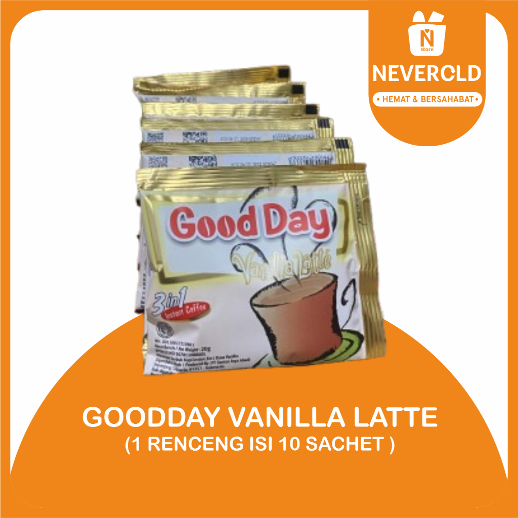 Jual GOODDAY VANILLA LATTE 1 RENCENG ISI 10 SACHET | Shopee Indonesia