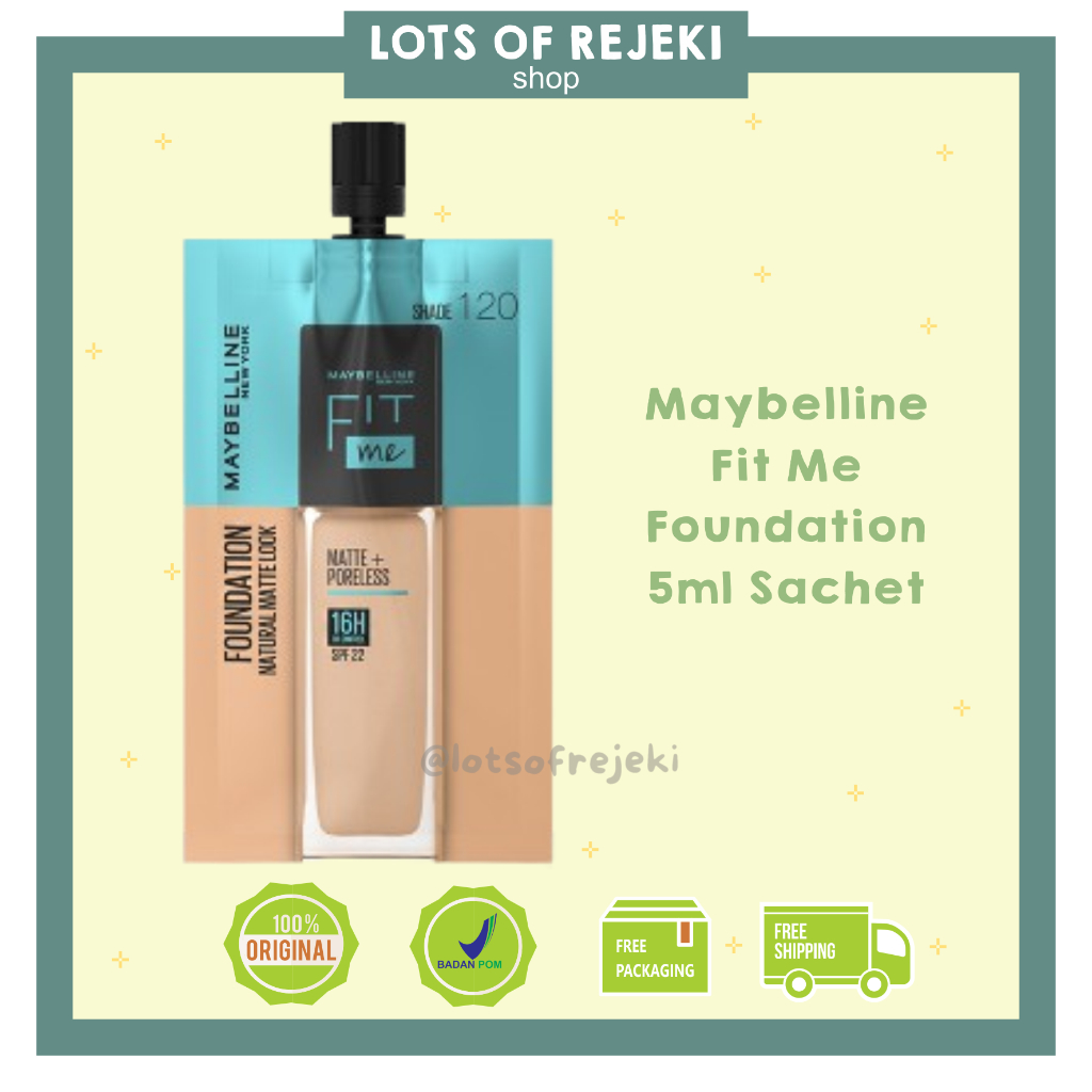 Jual Maybelline Fit Me Foundation 5ml Sachet | Shopee Indonesia