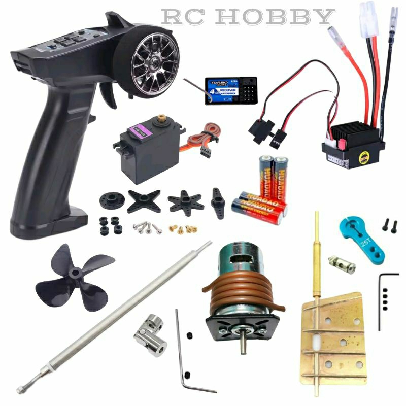 Jual Elektrik Rc Boat Komponen Standard Tegangan 12Volt Full Komplit ...