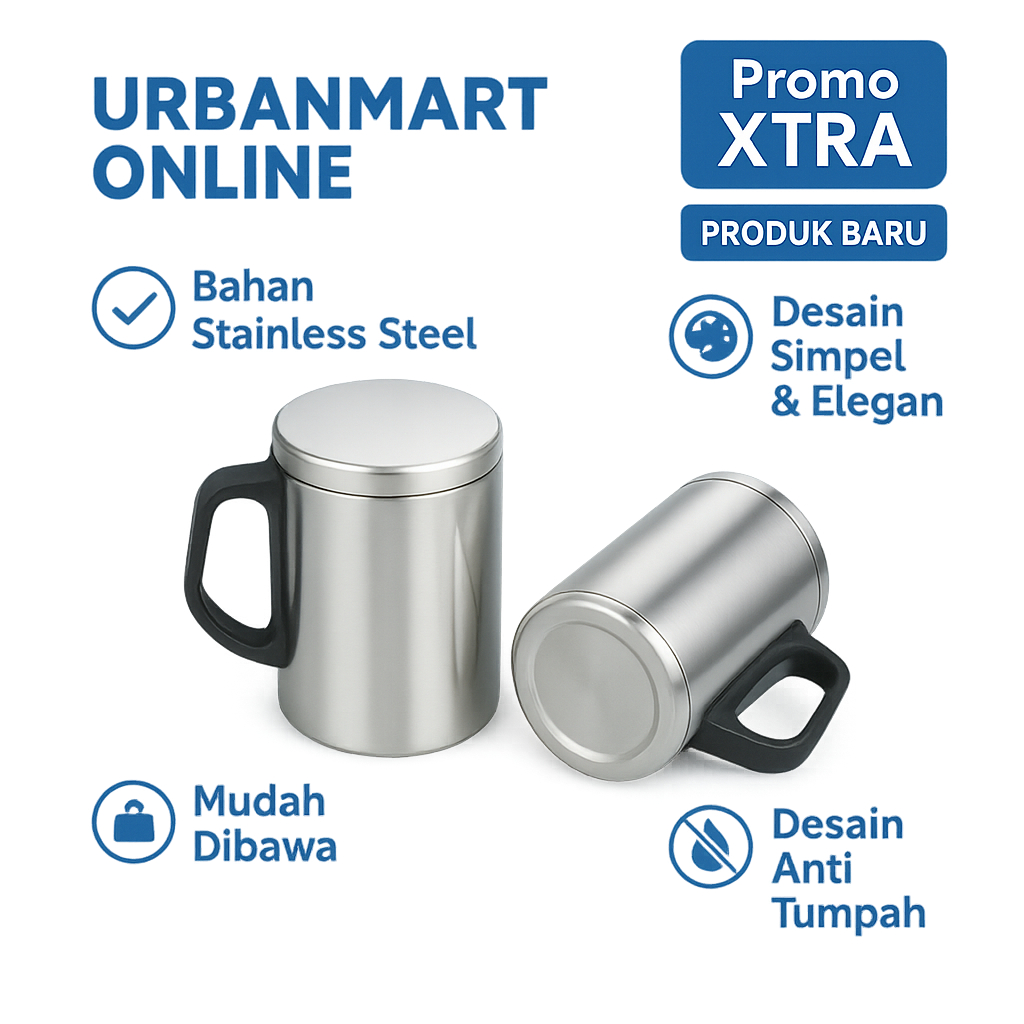 Jual Botol Stainless Steel Anti Tumpah 500ml & 350ml - Botol Minum ...
