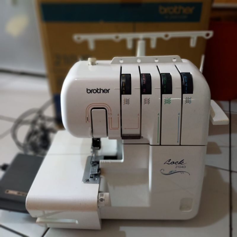 Jual (BOOKED) PRELOVED Mesin Obras BROTHER 2104D | Shopee Indonesia