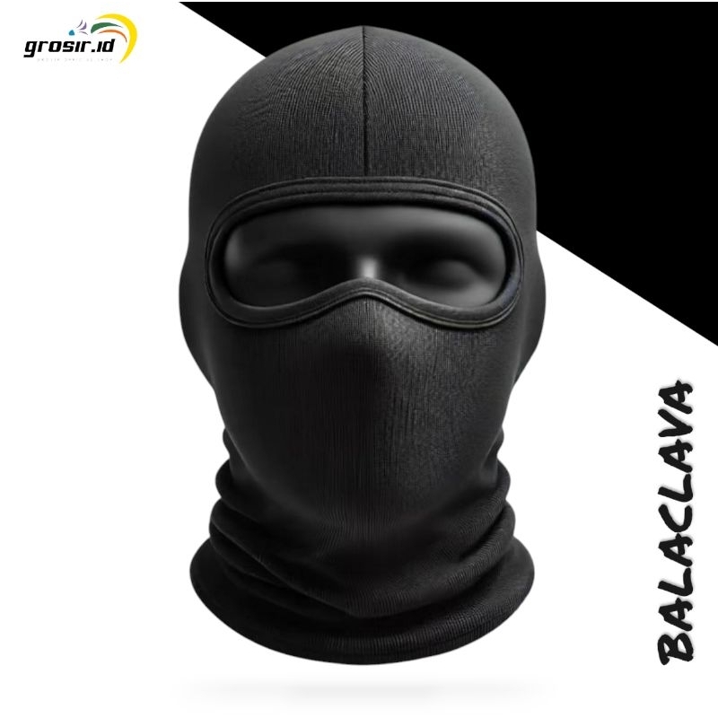 Jual Masker Buff Hitam Masker Ninja Polos Masker Penutup Wajah Full ...