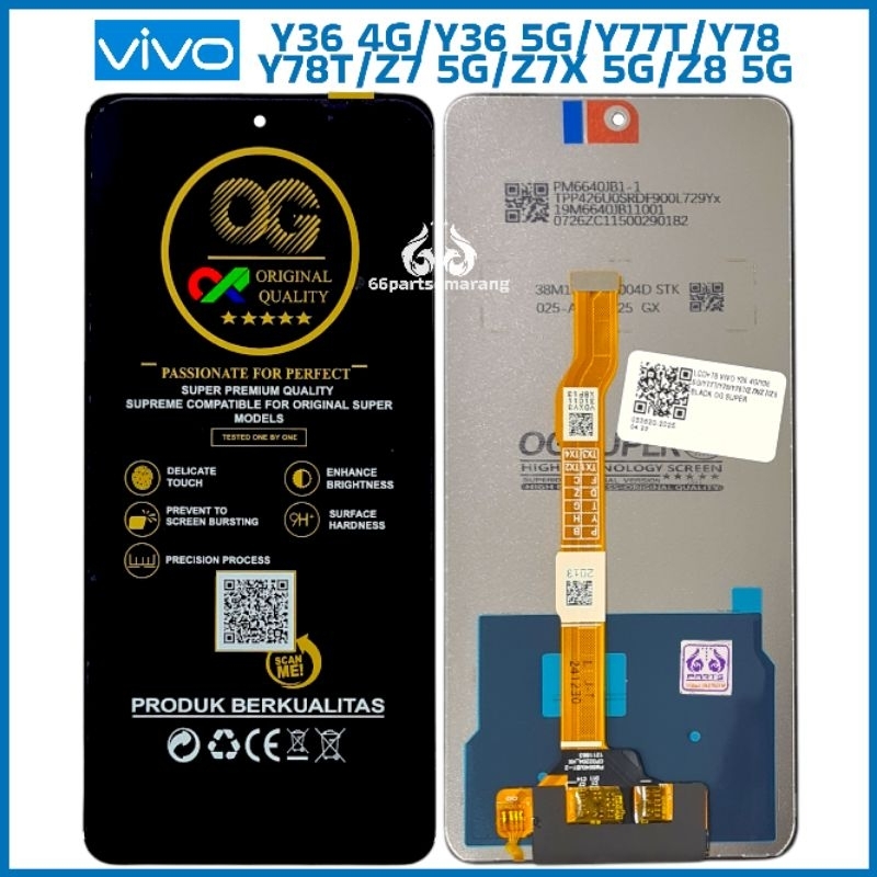 Jual Lcd Touchscreen Vivo Y36 4G / Y36 5G / Y77T / Y78 / Y78T / IQOO Z7 5G / Z7X 5G / Z8 5G ...