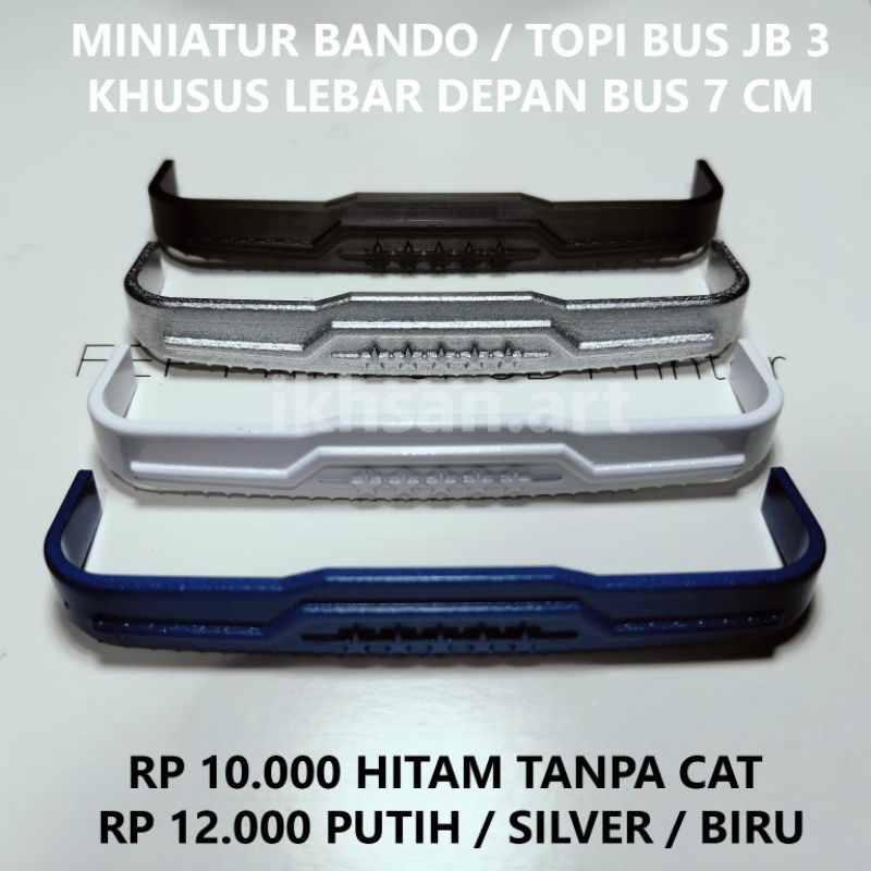 Jual menjual miniatur bando / topi JB 3 bus basuri telolet KHUSUS LEBAR ...