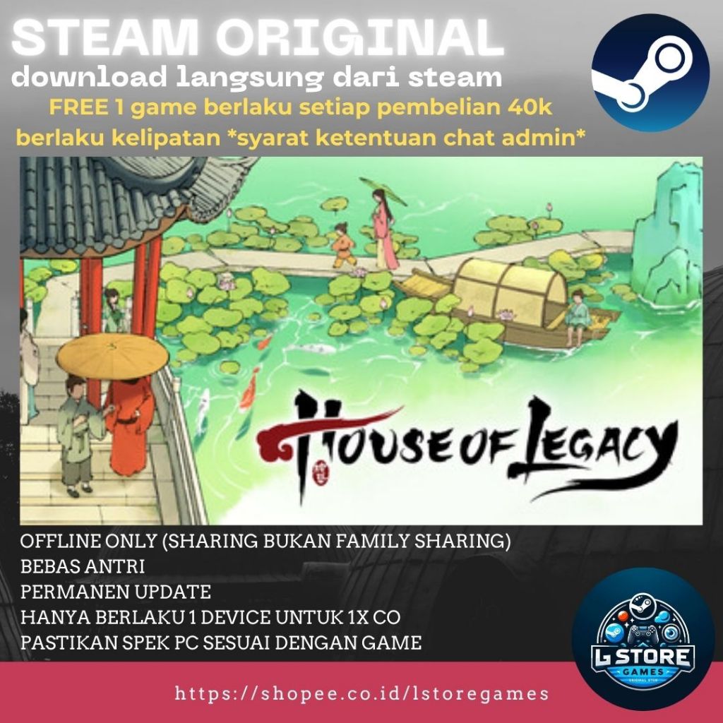 Jual House of Legacy Game PC Sharing Original Offline | Shopee Indonesia