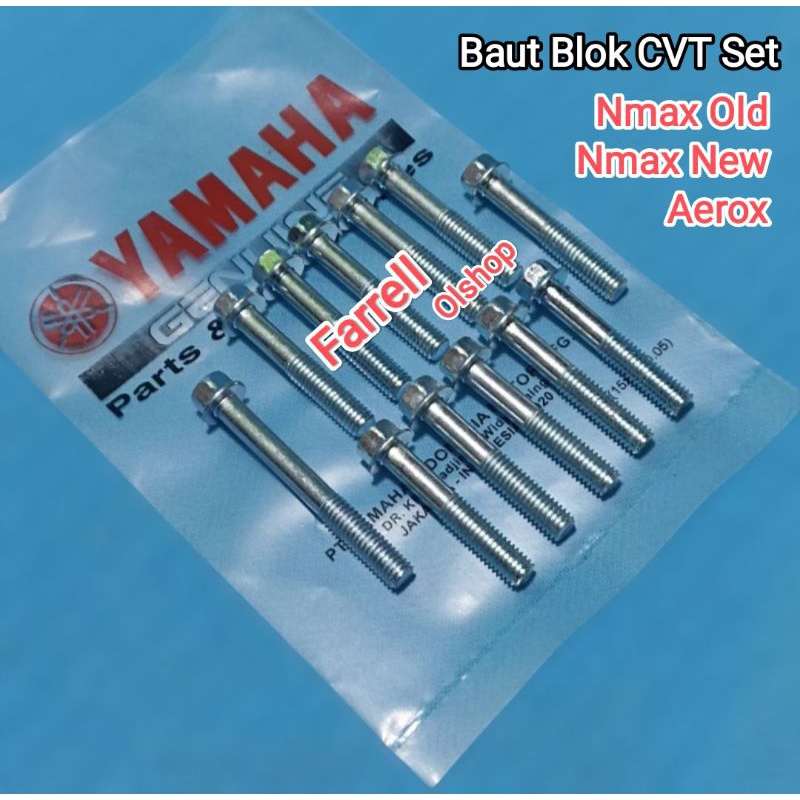 Jual 1 Set Baut Baud Blok CVT Bak CVT Yamaha Nmax Aerox Xeon Fino Good ...