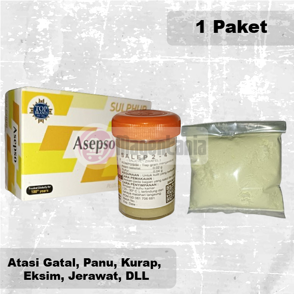 Jual Asepso Soap Sabun Sulfur Sulpur Shulfur Batang + Salep + Belerang ...