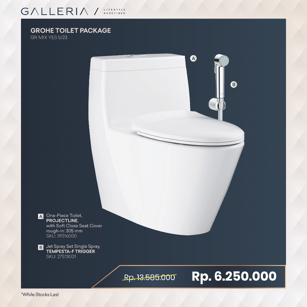 Jual Grohe Projectline WC / Grohe Paket Kloset | Shopee Indonesia