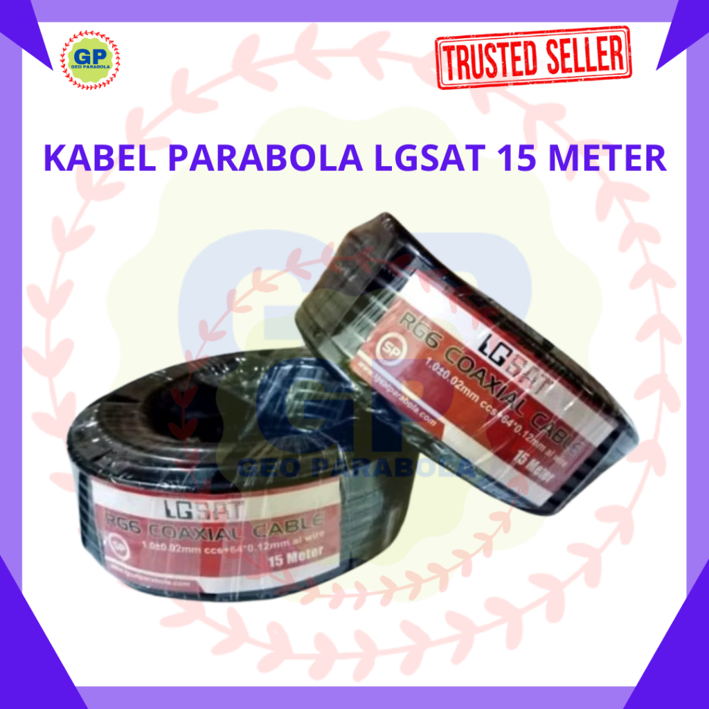 Jual KABEL PARABOLA LGSAT 15M RG 6 TERLARIS | Shopee Indonesia