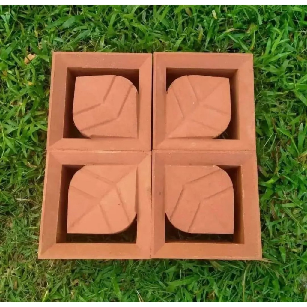 Jual Roster Beton Terracota / Roster Beton Merah Motif Daun | Shopee ...