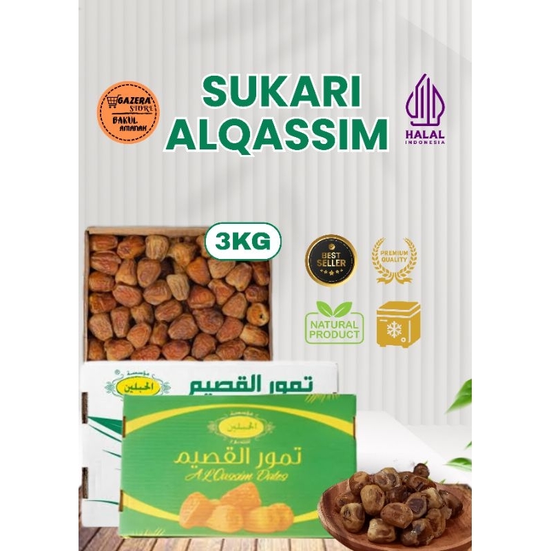 Jual Kurma Sukari | Kurma Sukari 3kg premium quality best seller 100% ...