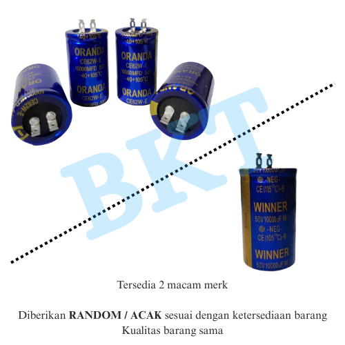 Jual Kapasitor / Elko ORANDA atau WINNER 10000uf /50v | Shopee Indonesia