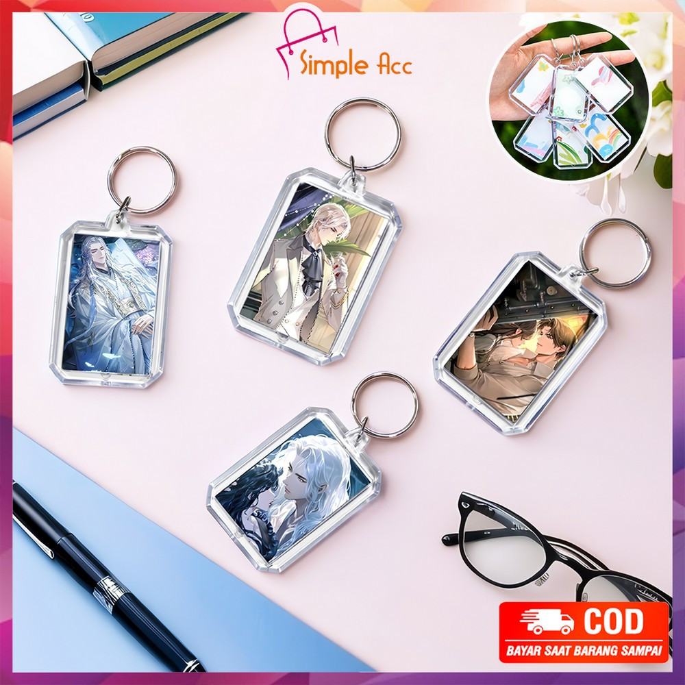 Jual DO-C1269 Gantungan Kunci Ganci Akrilik Insert Paper Photo DIY ...