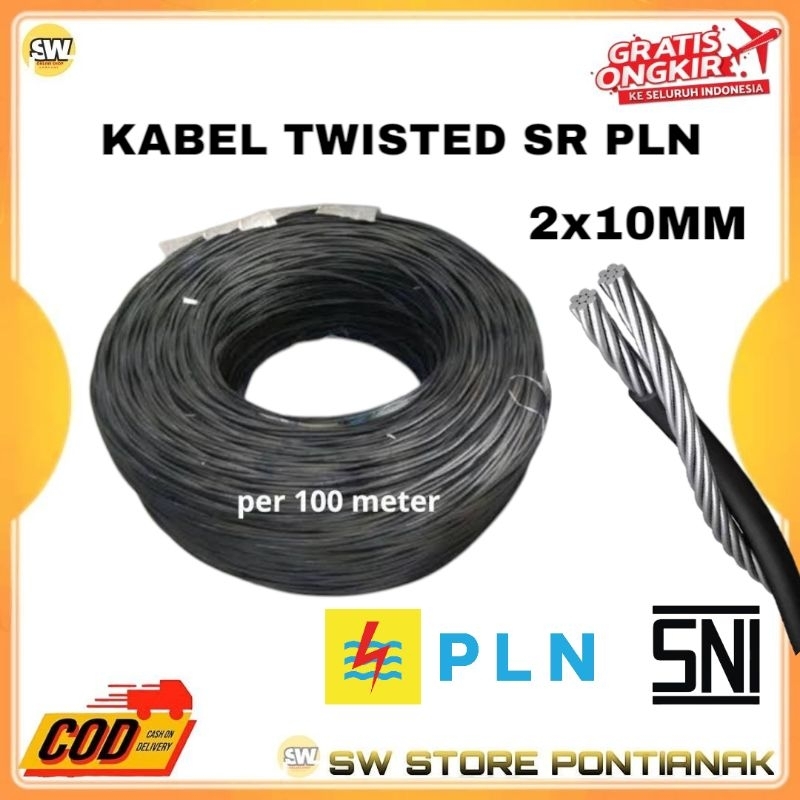 Jual KABEL TWIST TWISTED / KABEL TC TIC TWISTED NFA 2X10MM SNI SPLN LMK ...