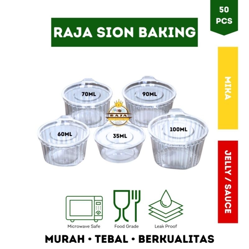 Jual Mika Cup Pudding Sauce Isi 50 PCS - All Size | Shopee Indonesia