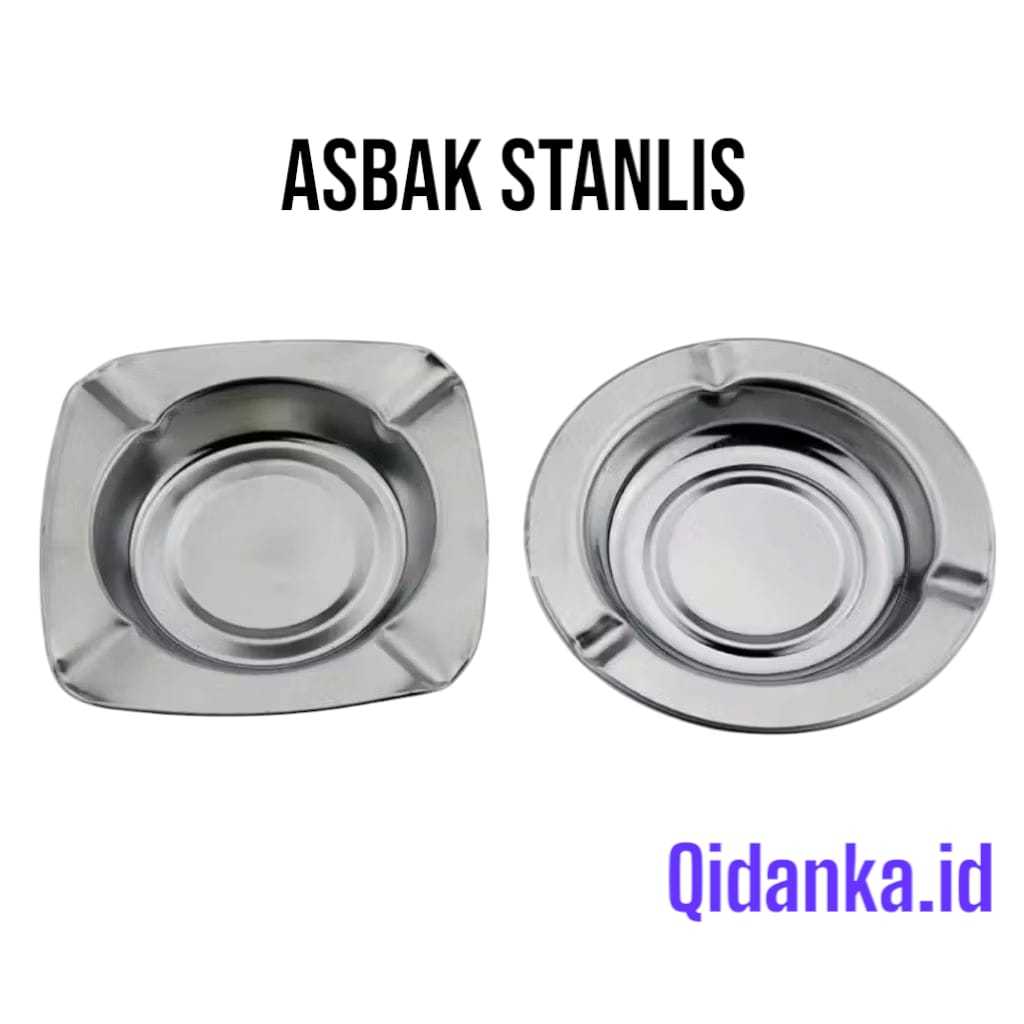 Jual Asbak Bulat Stainles/Asbak Murah kotak Bulat Tempat/Asbak Seng ...