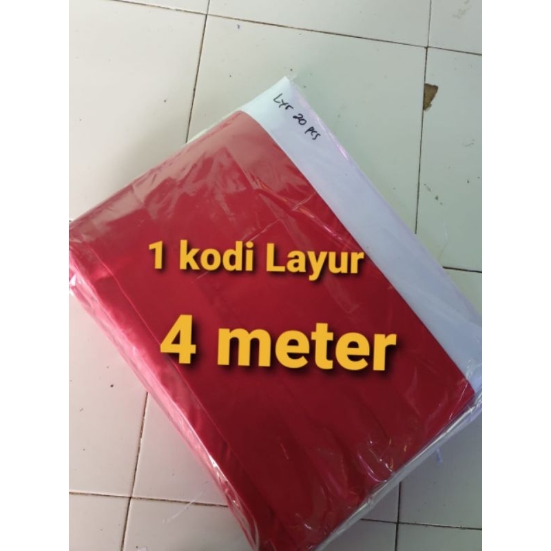 Jual Harga GROSIR Umbul umbul layur 4 meter polos Merah Putih || 1 kodi ( 20 biji ) | Shopee ...