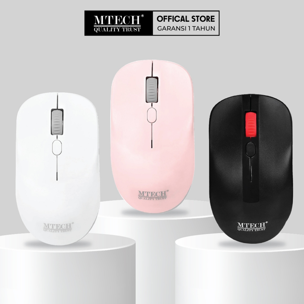 Jual MTECH Mouse Wireless SY 6300 Silent Click Free Battery untuk PC ...